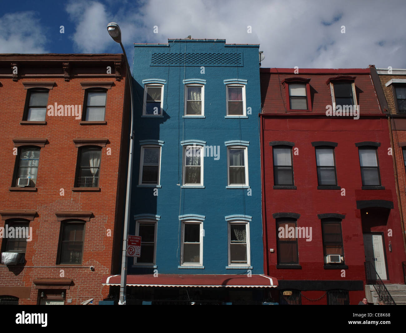 Colorful building facades, Brooklyn, New York Stock Photo - Alamy
