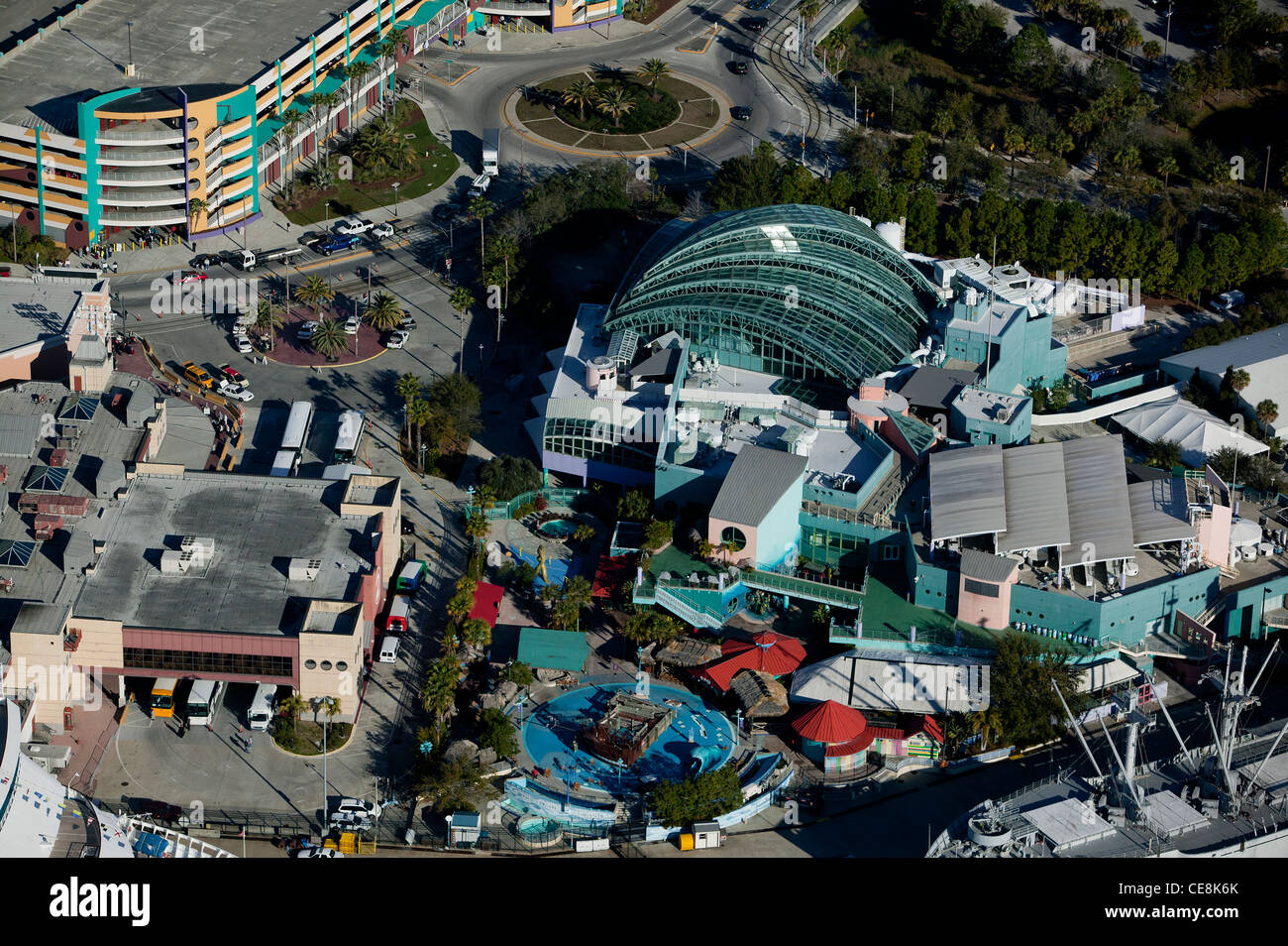 Aerial above aquarium city hi-res stock photography and images - Alamy