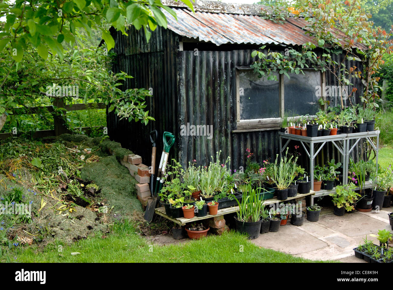 English garden shed hi-res stock photography and images - Alamy