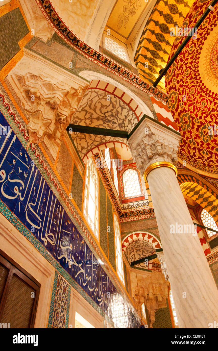 Intricate walls, ceilings and columns of the tombls outside of the Aya ...