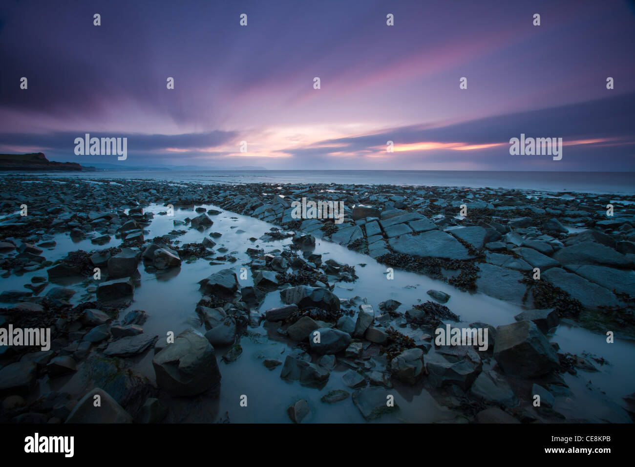 Kilve BeacH landscape, Somerset Stock Photo - Alamy