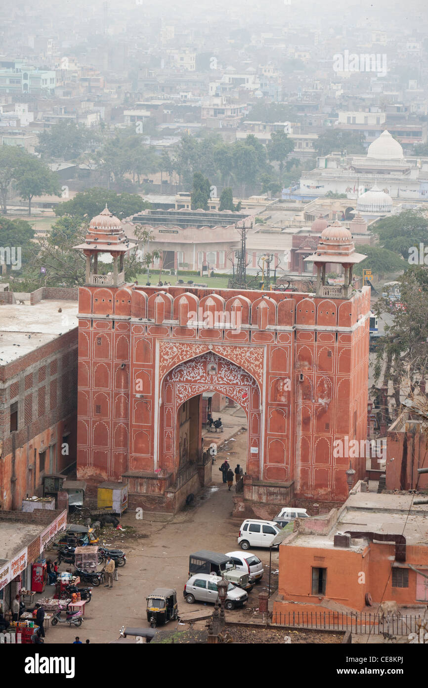 Suraj Pol, near the Monkey temple in Galta, in Jaipur, in Rajasthan ...