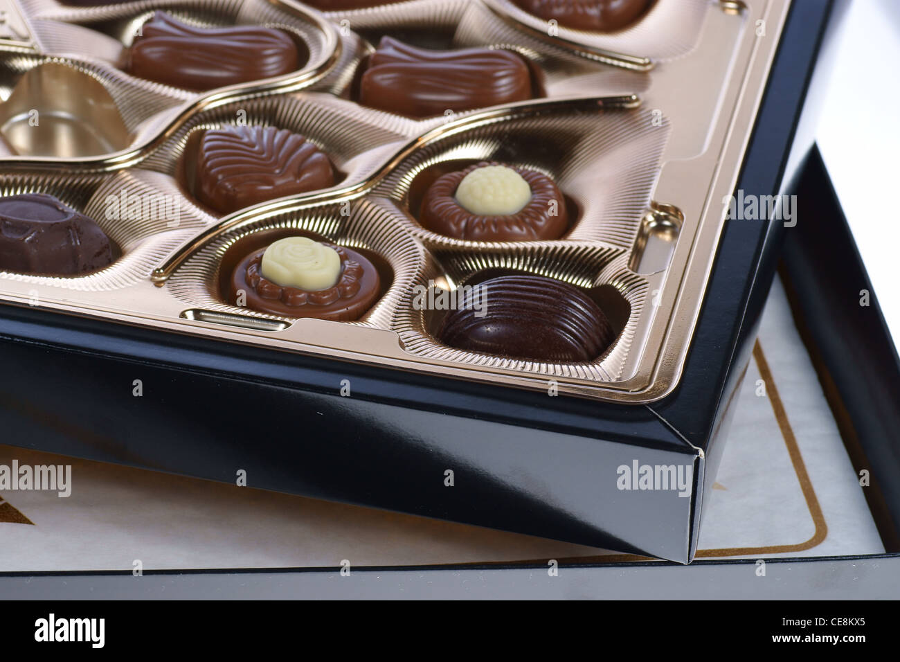 chocolate pralines candy Stock Photo - Alamy