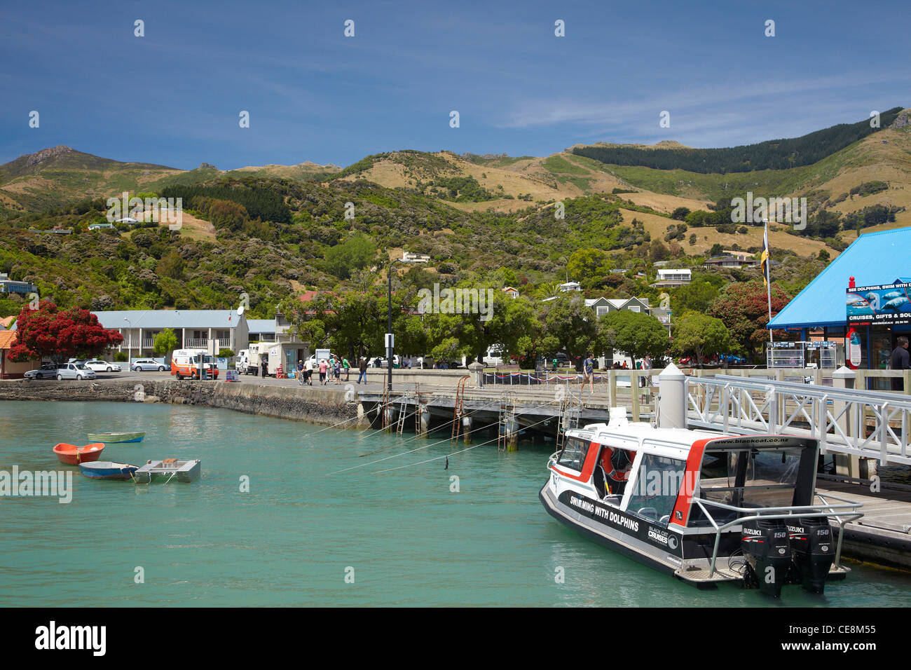 Akaroa wharf hi-res stock photography and images - Alamy