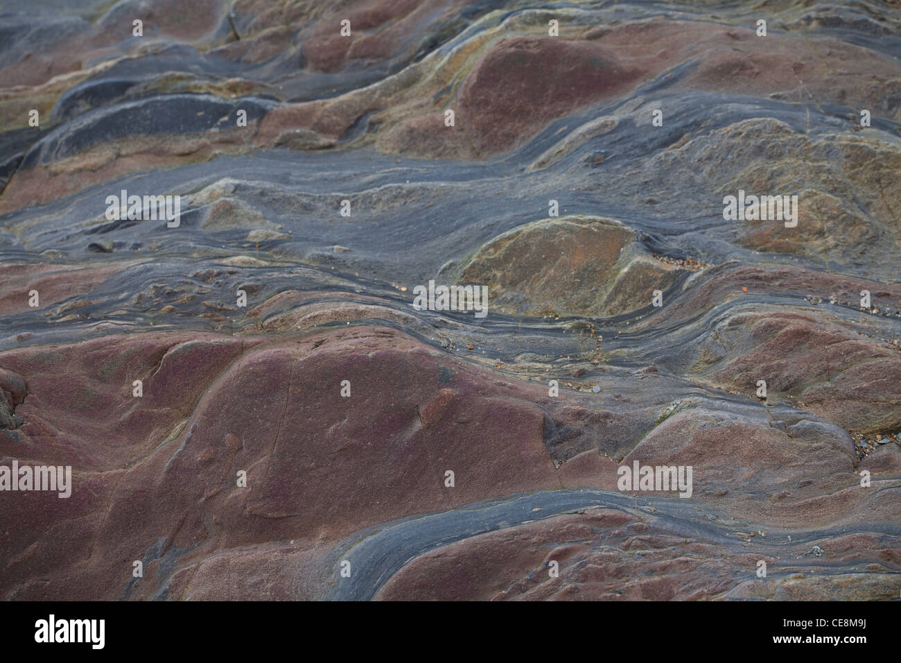 Rock strata detail Stock Photo - Alamy