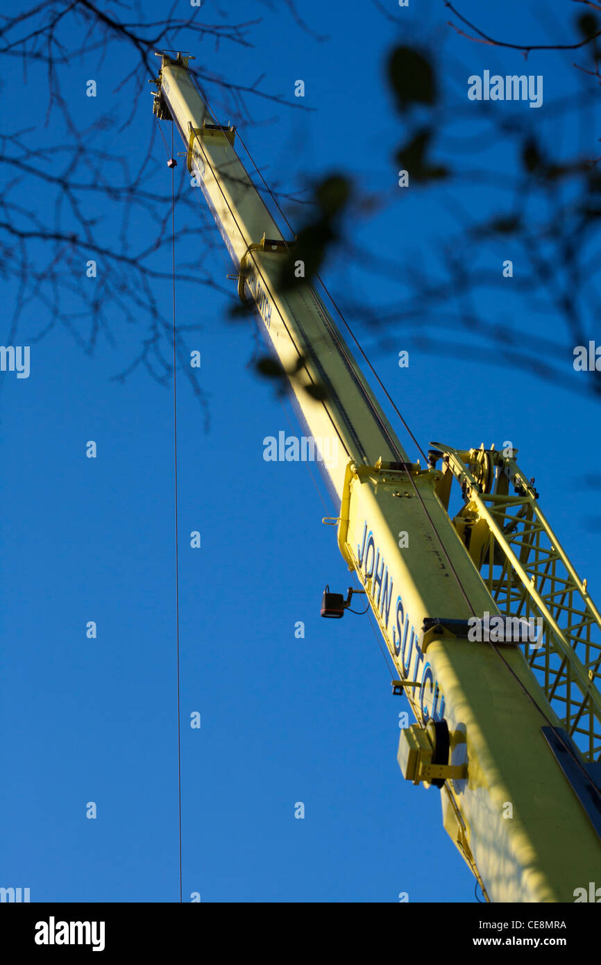 Crane arm belonging to John Sutch Cranes Liverpool Stock Photo - Alamy