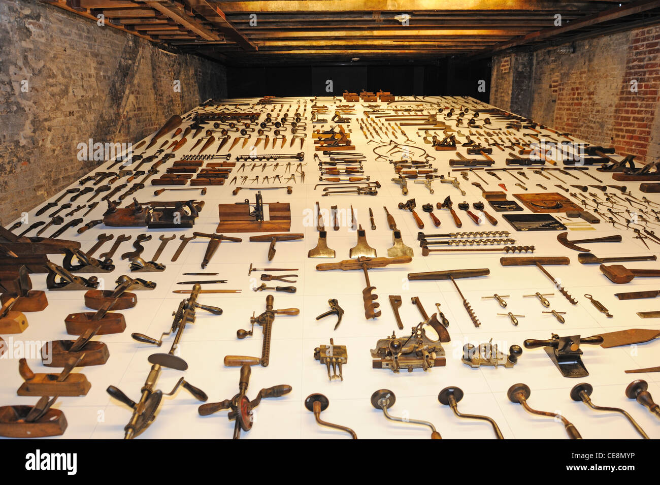 A display of tools at New York's South Street Seaport Museum that would ...