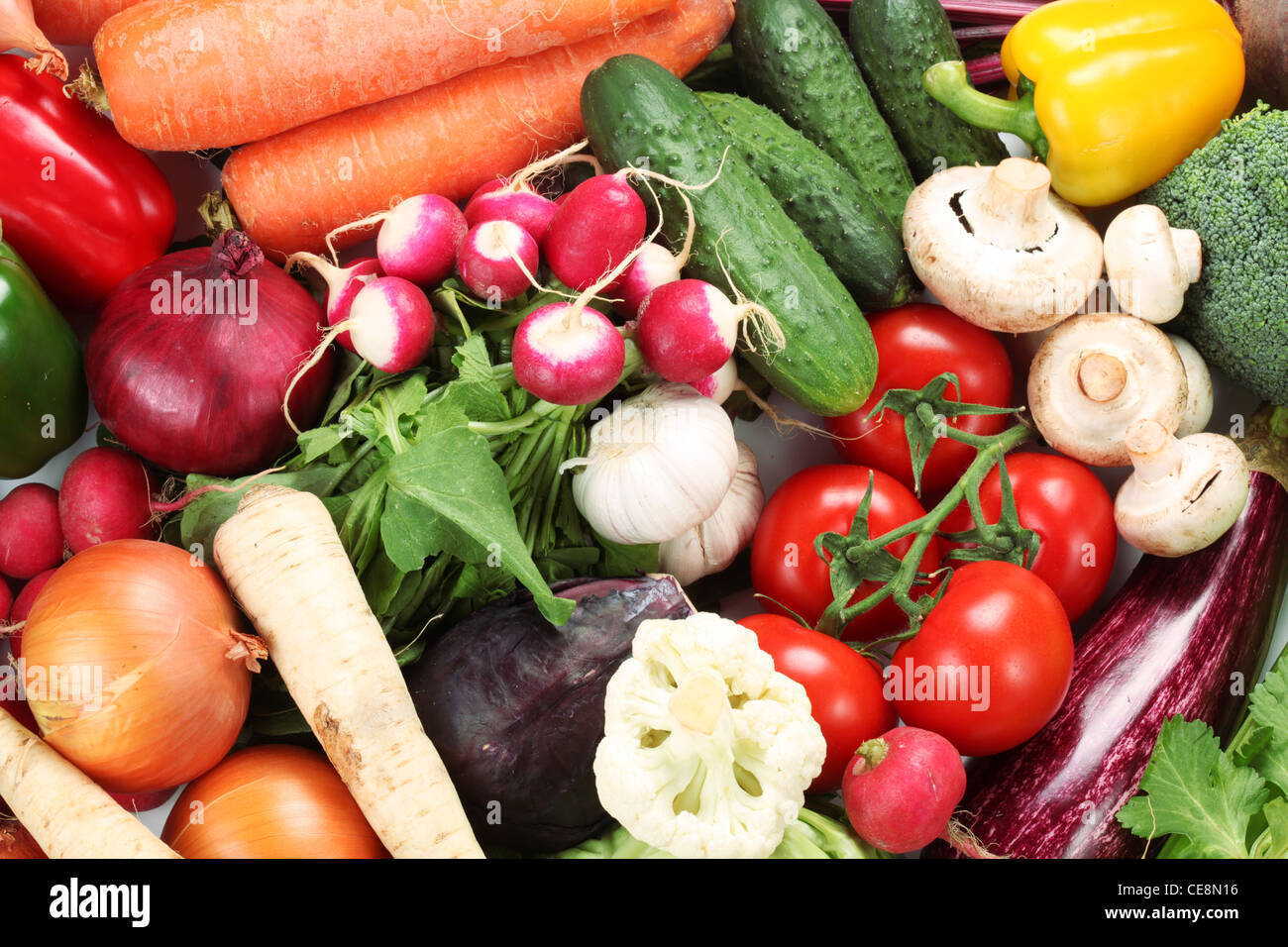 Plenty of vegetables occupy the entire frame Stock Photo - Alamy