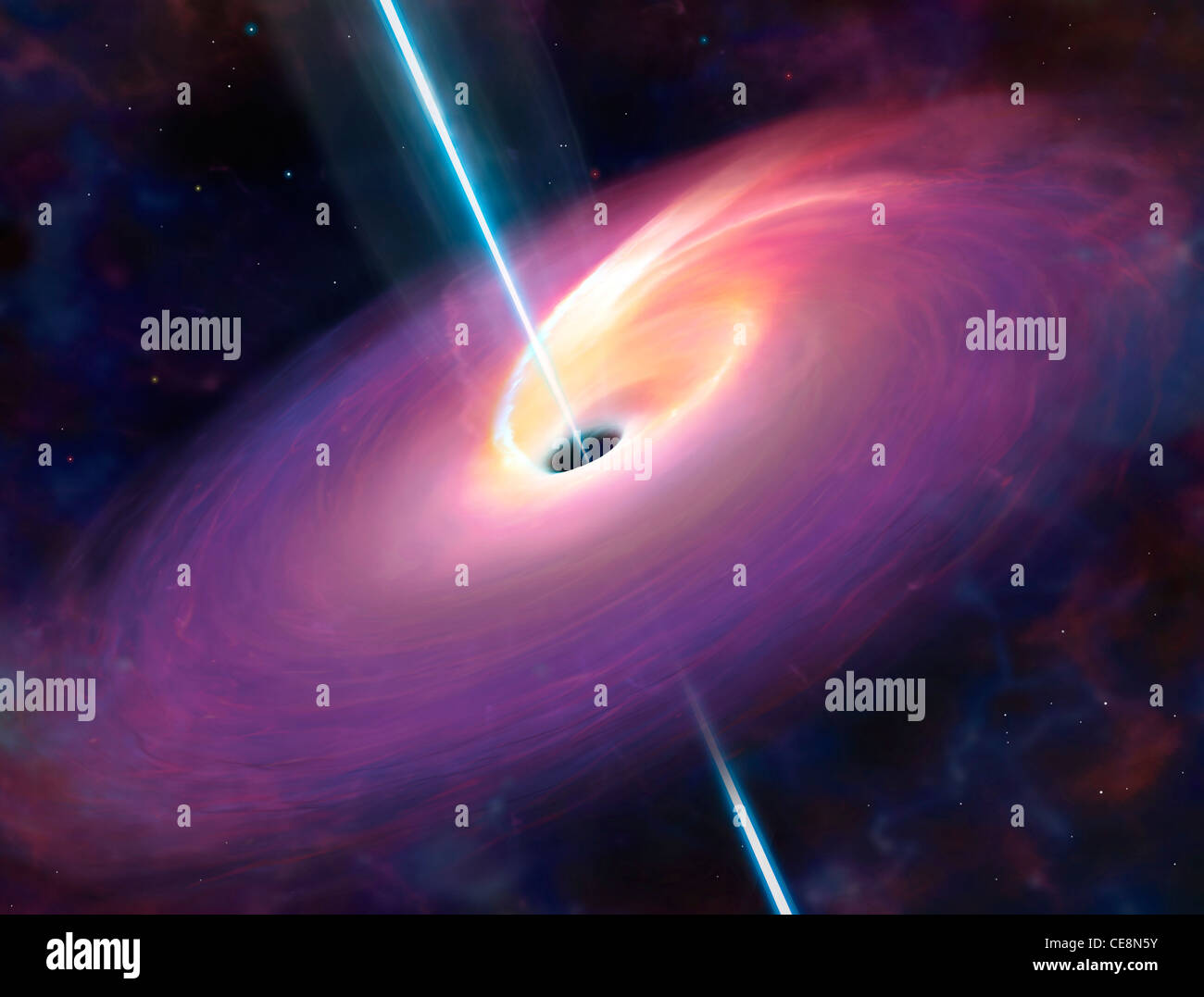 This image shows aftermath accretion star by supermassive black hole ...
