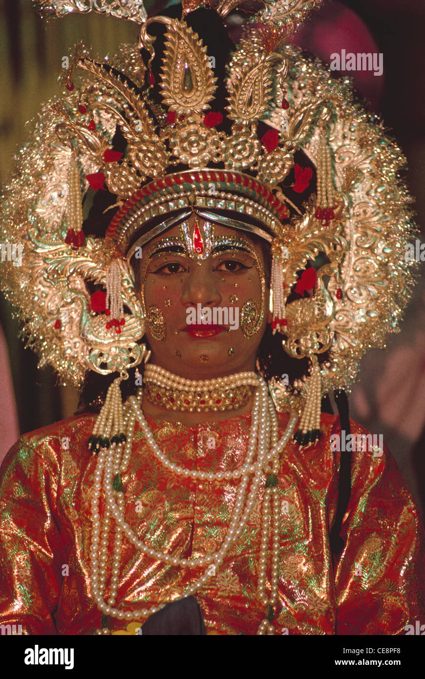 AAD 81230 : indian child actor artist as Lord Rama in ramleela Dassera ...