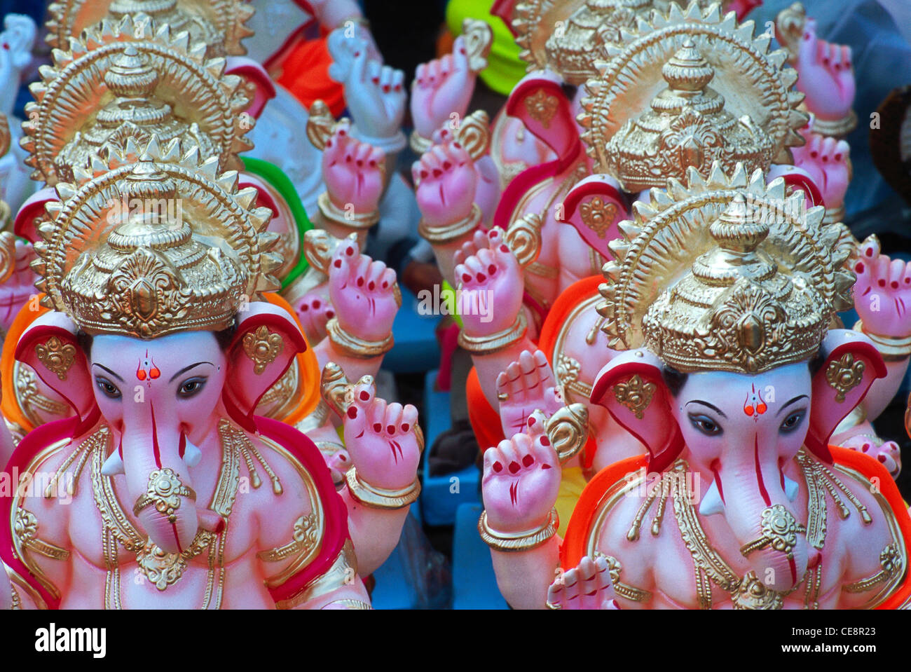 Indian God Ganesh Elephant head Lord idols pune Maharashtra India Stock ...