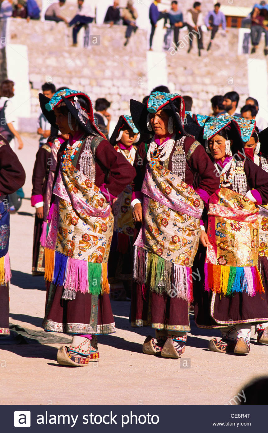 Ladakhi Traditional Dress Stock Photos & Ladakhi Traditional Dress ...