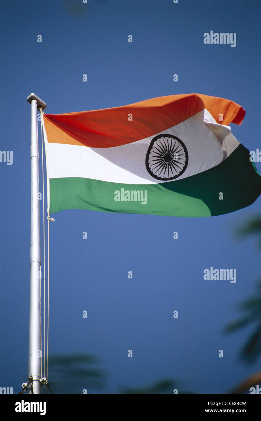 Flying indian flag hi-res stock photography and images - Alamy