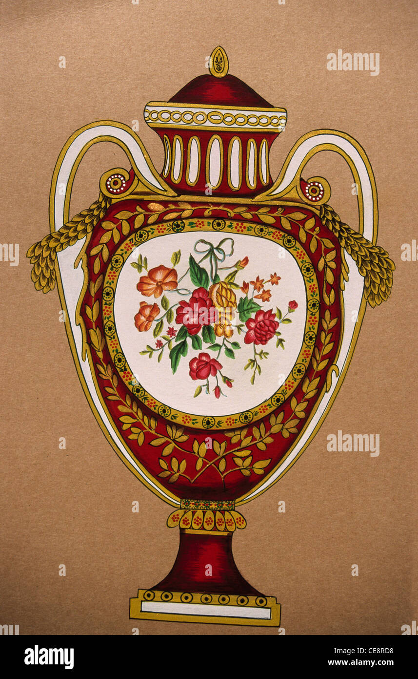 Miniature Painting of Surahi water pitcher pot vase , jaipur ...