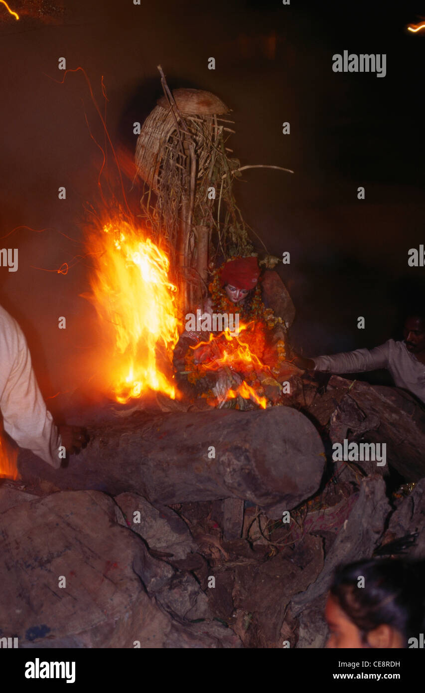 The burning of holika hi-res stock photography and images - Alamy