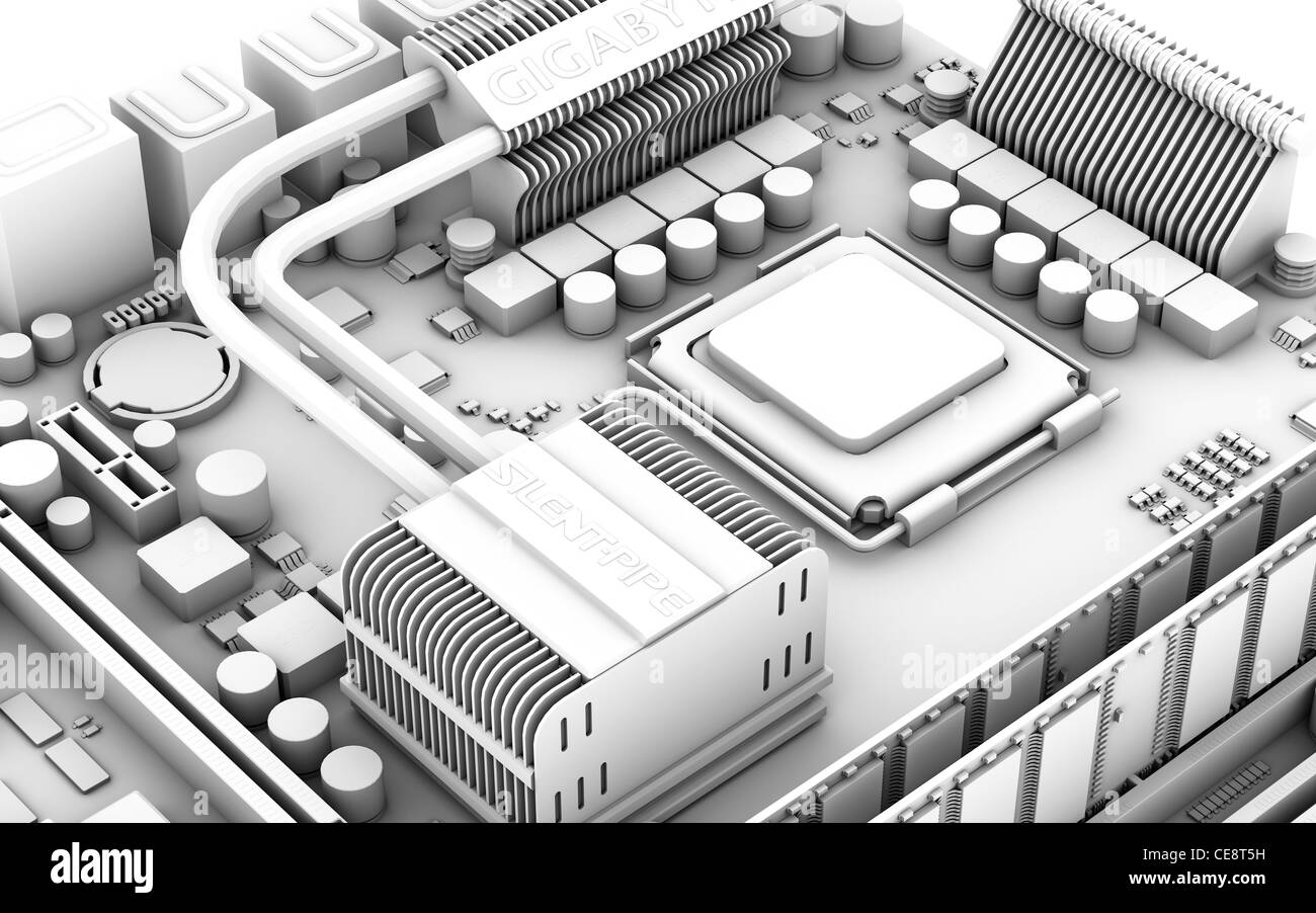 Motherboard Computer artwork main circuit board motherboard personal ...