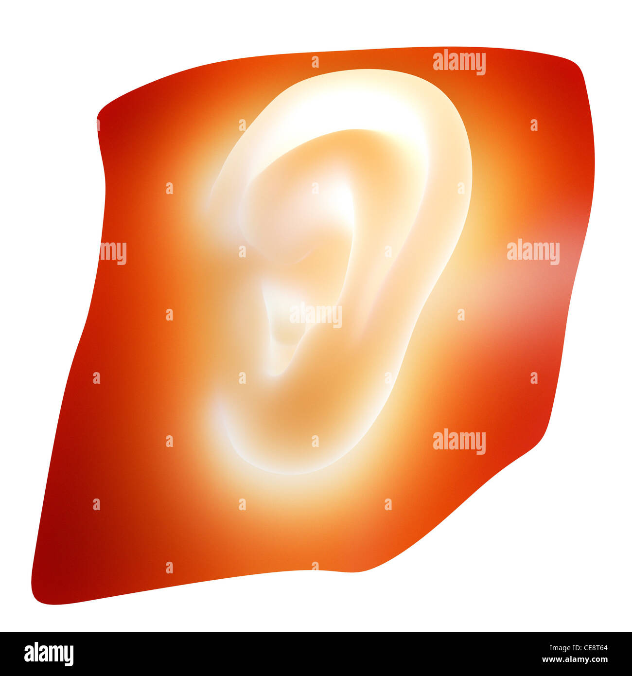 Human ear computer artwork could represent growing new human organs in ...