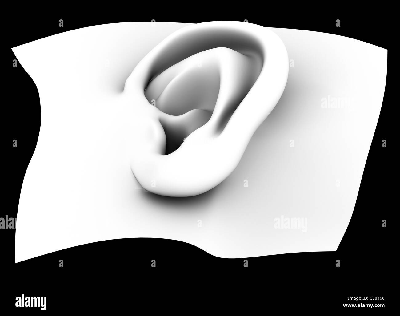 Human ear computer artwork could represent growing new human organs in ...