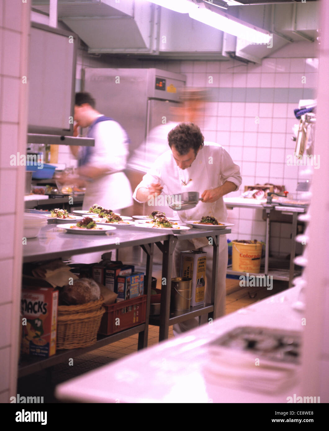 Still: Restaurant kitchen Stock Photo - Alamy