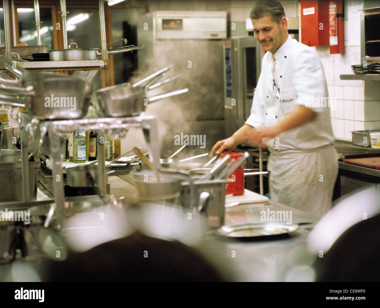 Still: Restaurant kitchen Stock Photo - Alamy