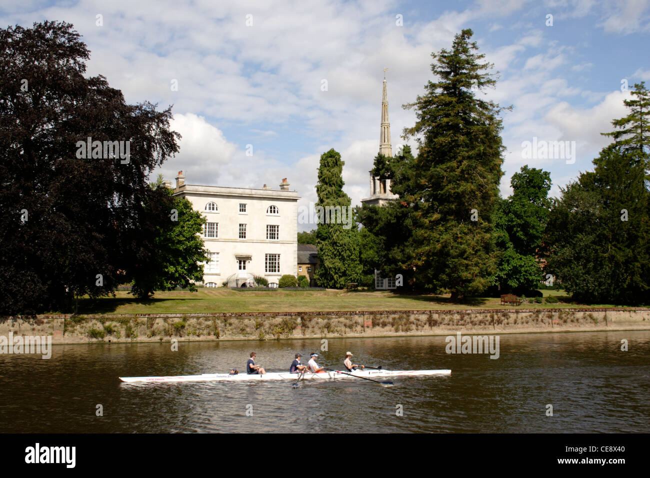 Canoe and River Thames at Wallingford Oxfordshire Stock Photo - Alamy