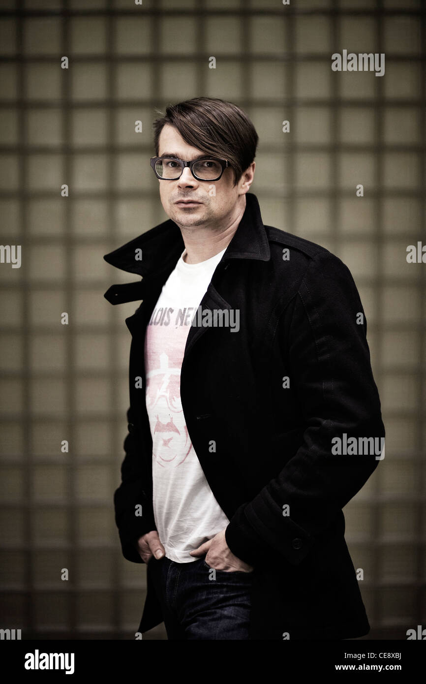 Portrait of Czech writer and playwright Jaroslav Rudis in Archa Theater ...