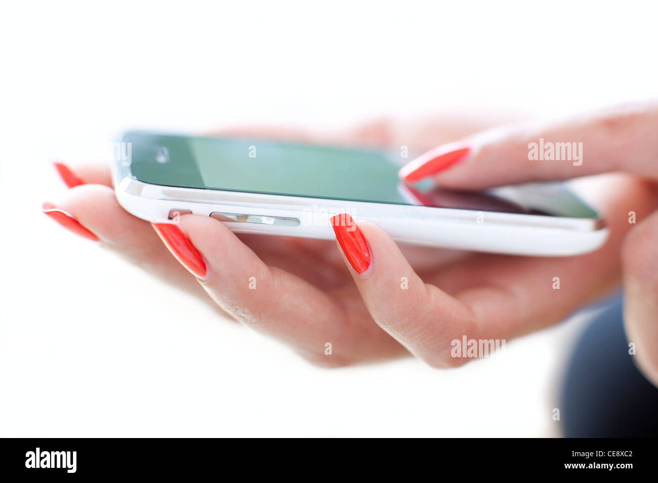 MODEL RELEASED. Smartphone use Stock Photo - Alamy