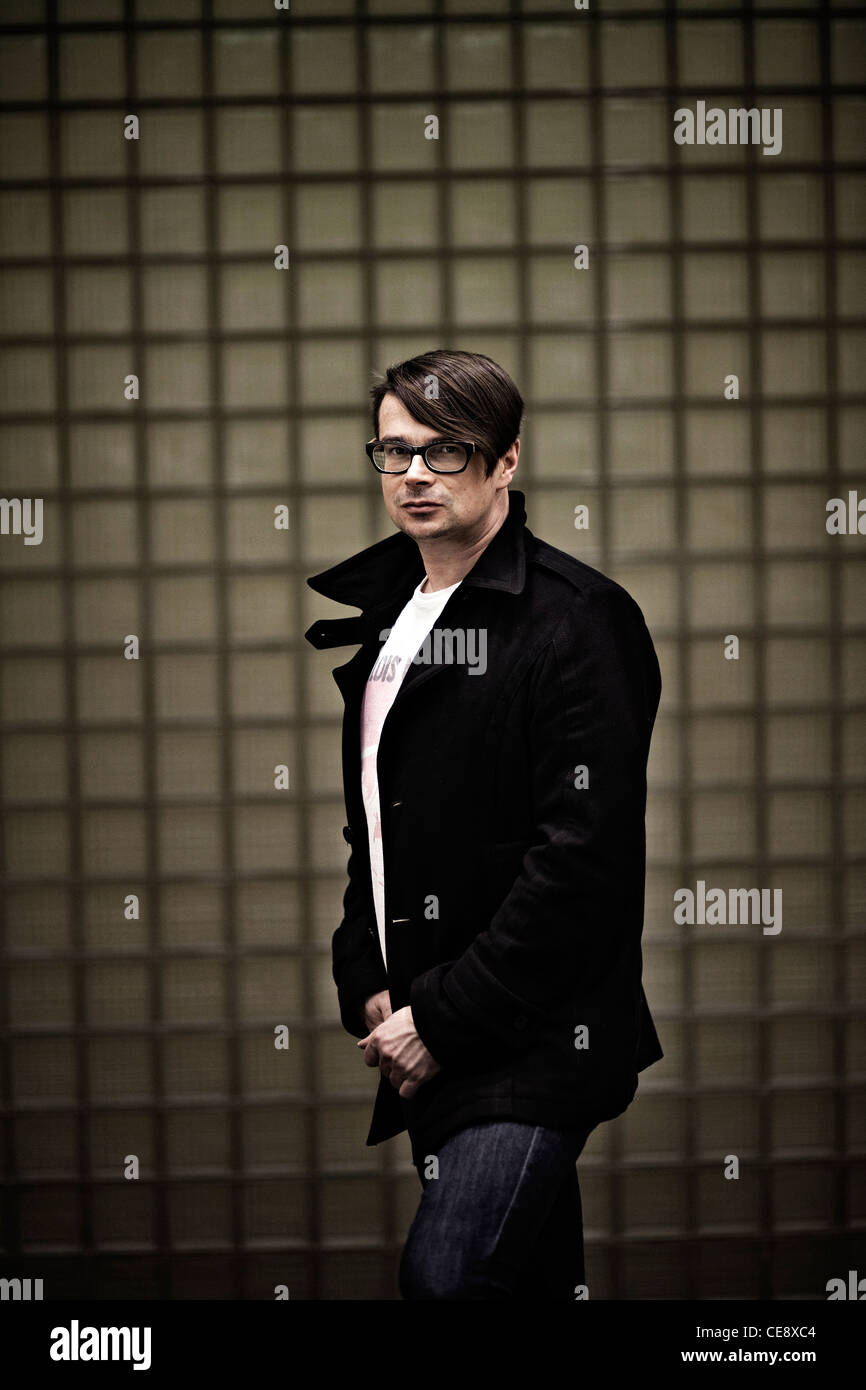 Portrait of Czech writer and playwright Jaroslav Rudis in Archa Theater ...