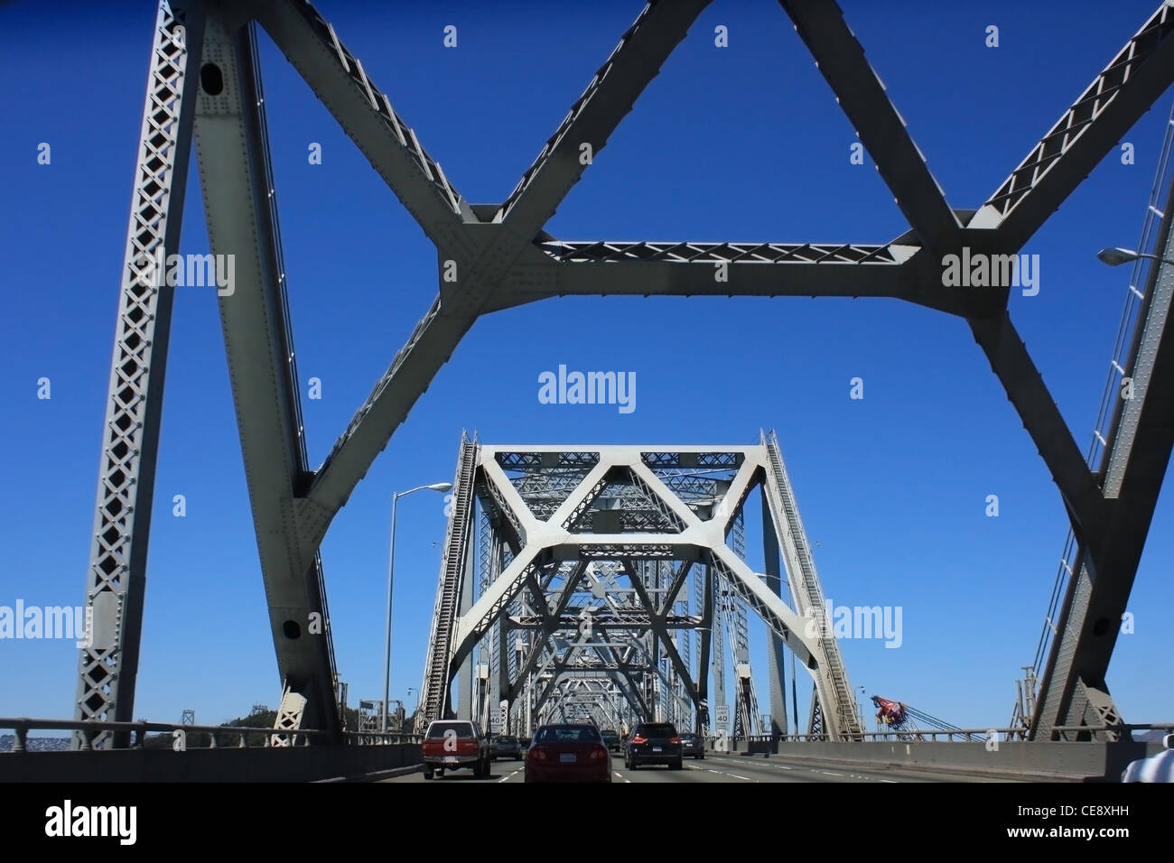 Driving a bridge Stock Photo - Alamy