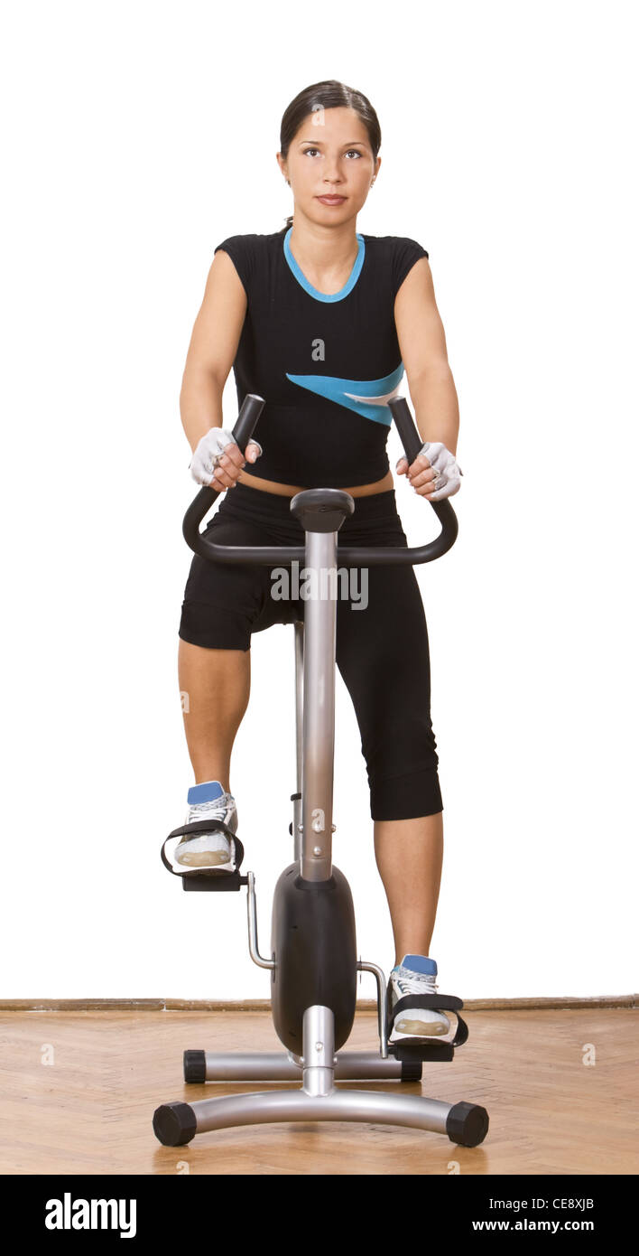 Exercise bicycle gym hi-res stock photography and images - Alamy