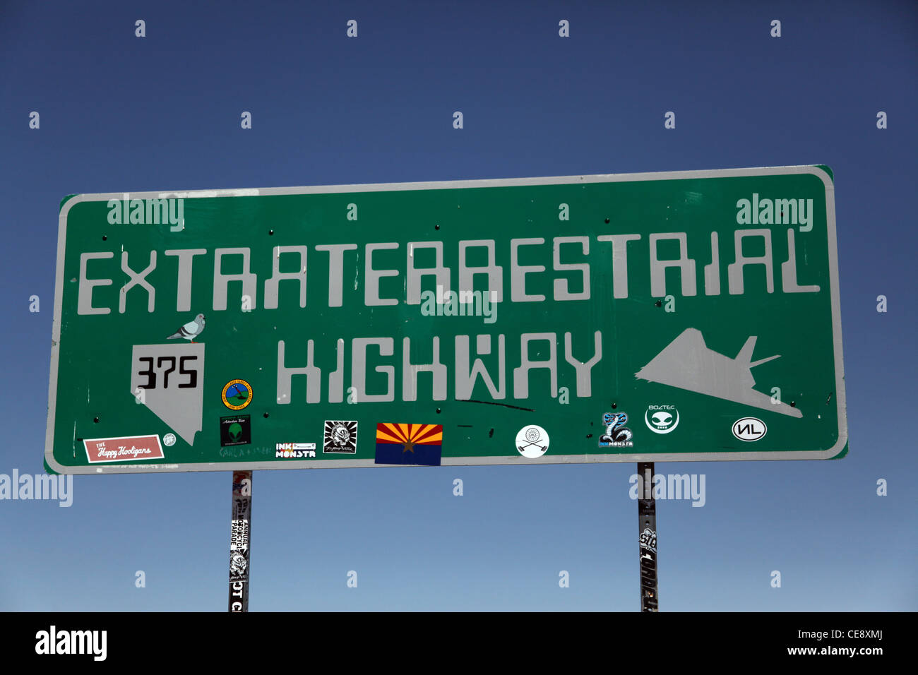 The extraterrestrial highway near Rachel Nevada State Route 375 area 51 ...