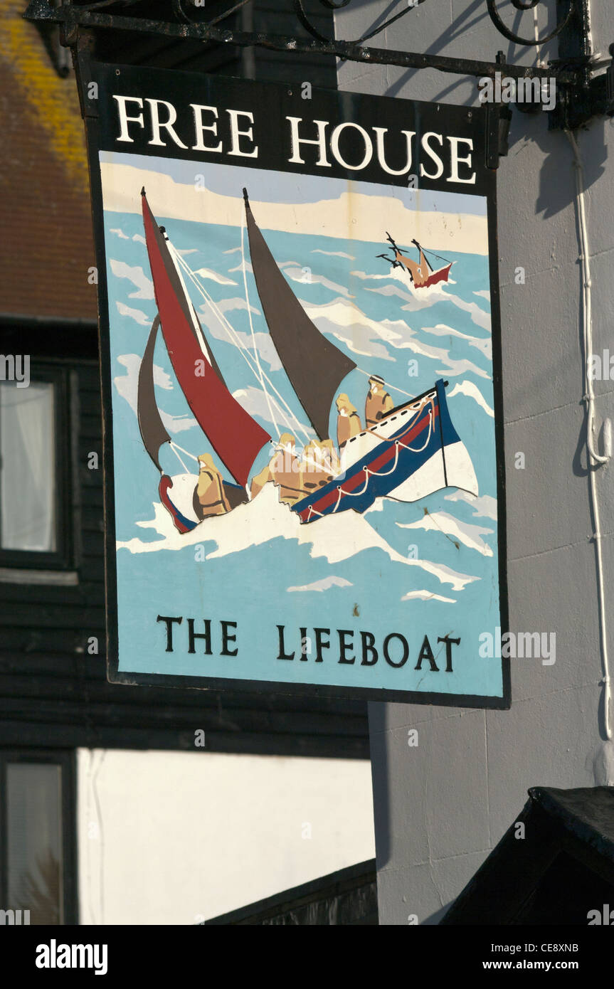 Lifeboat sign hi-res stock photography and images - Alamy