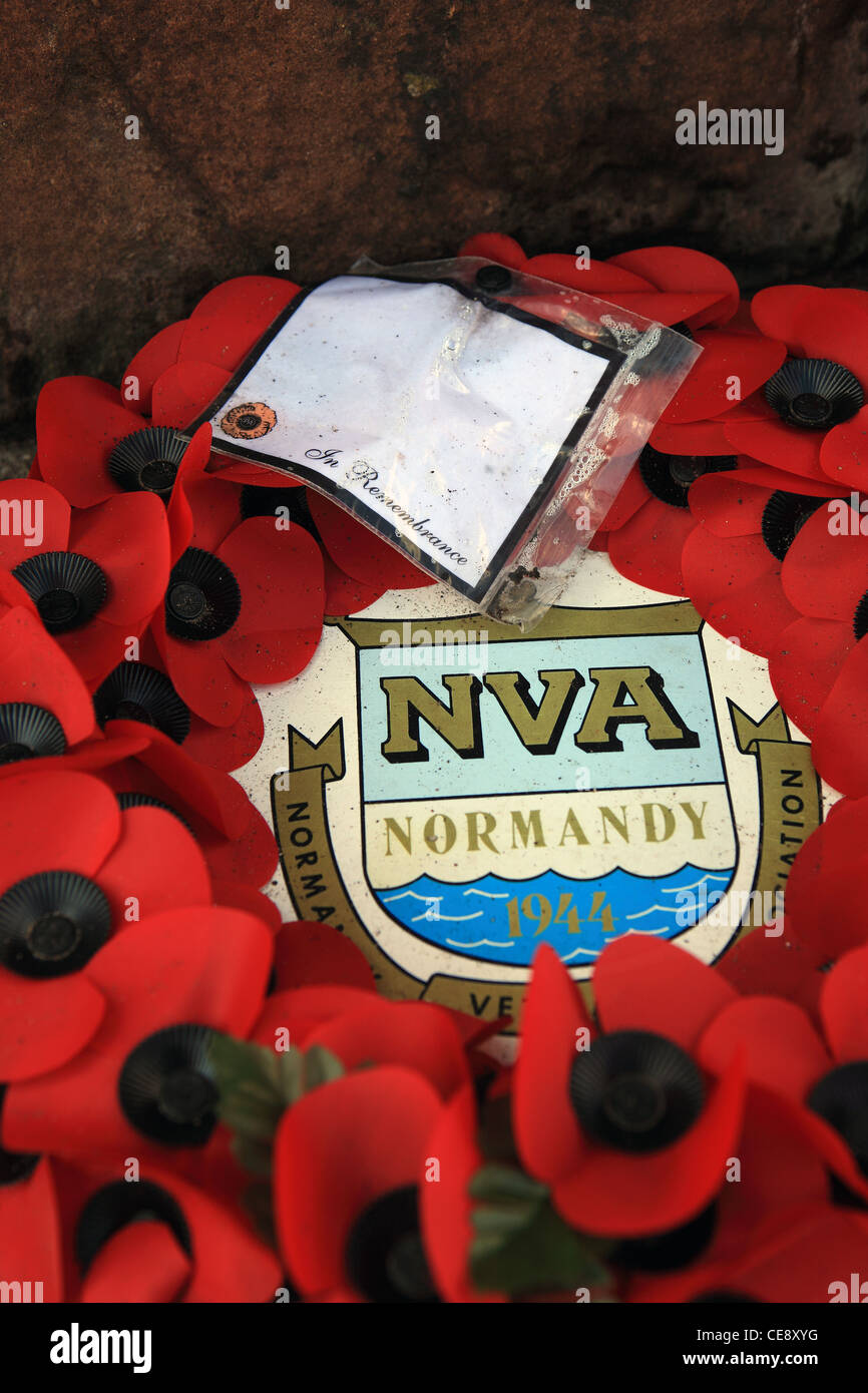 Poppy Wreath from the Normandy Veterans Association remembering WW2 ...