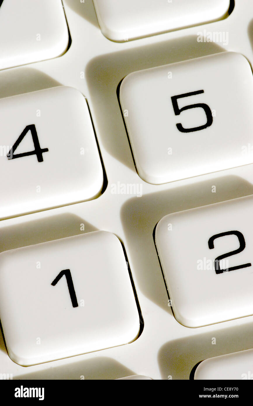 Large buttons on a calculator Stock Photo - Alamy