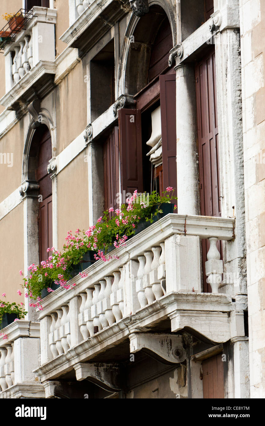 Window Architecture in the romantic city of Venice, Italy Stock Photo ...