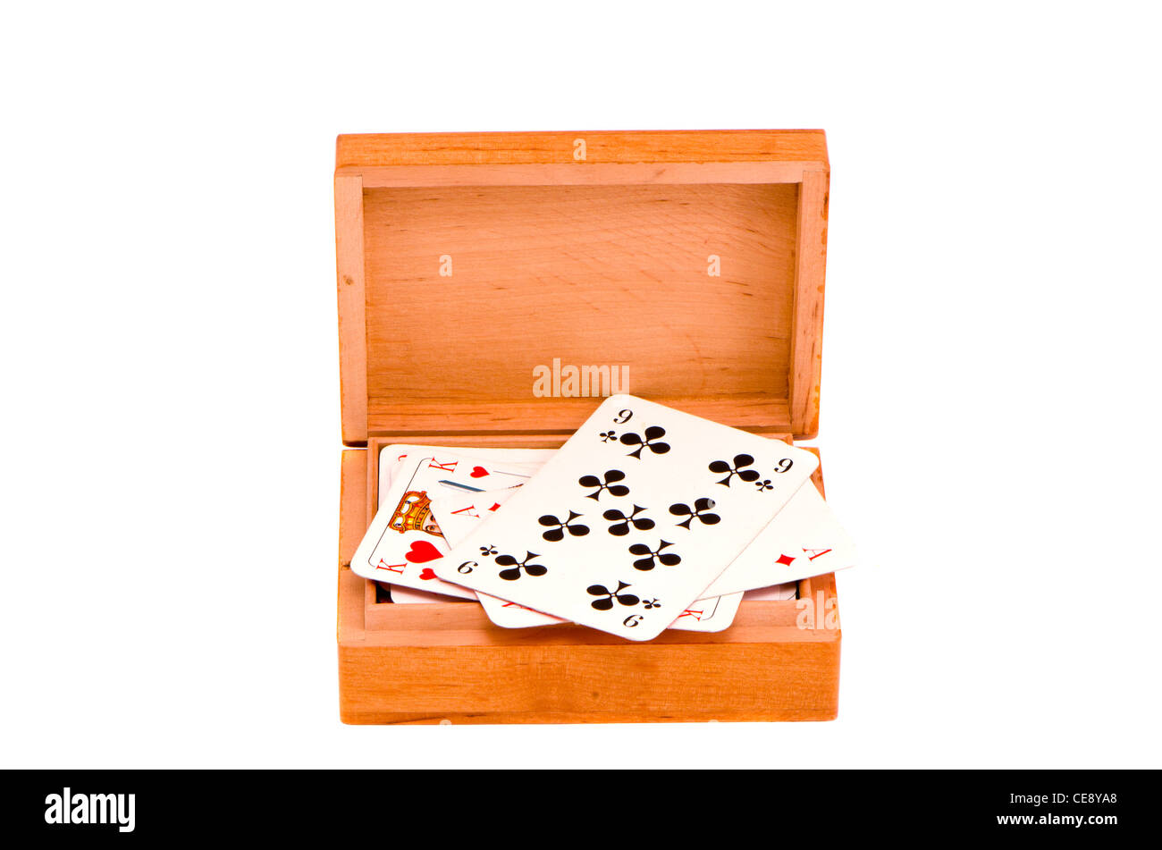 Old box of playing cards hi-res stock photography and images - Alamy