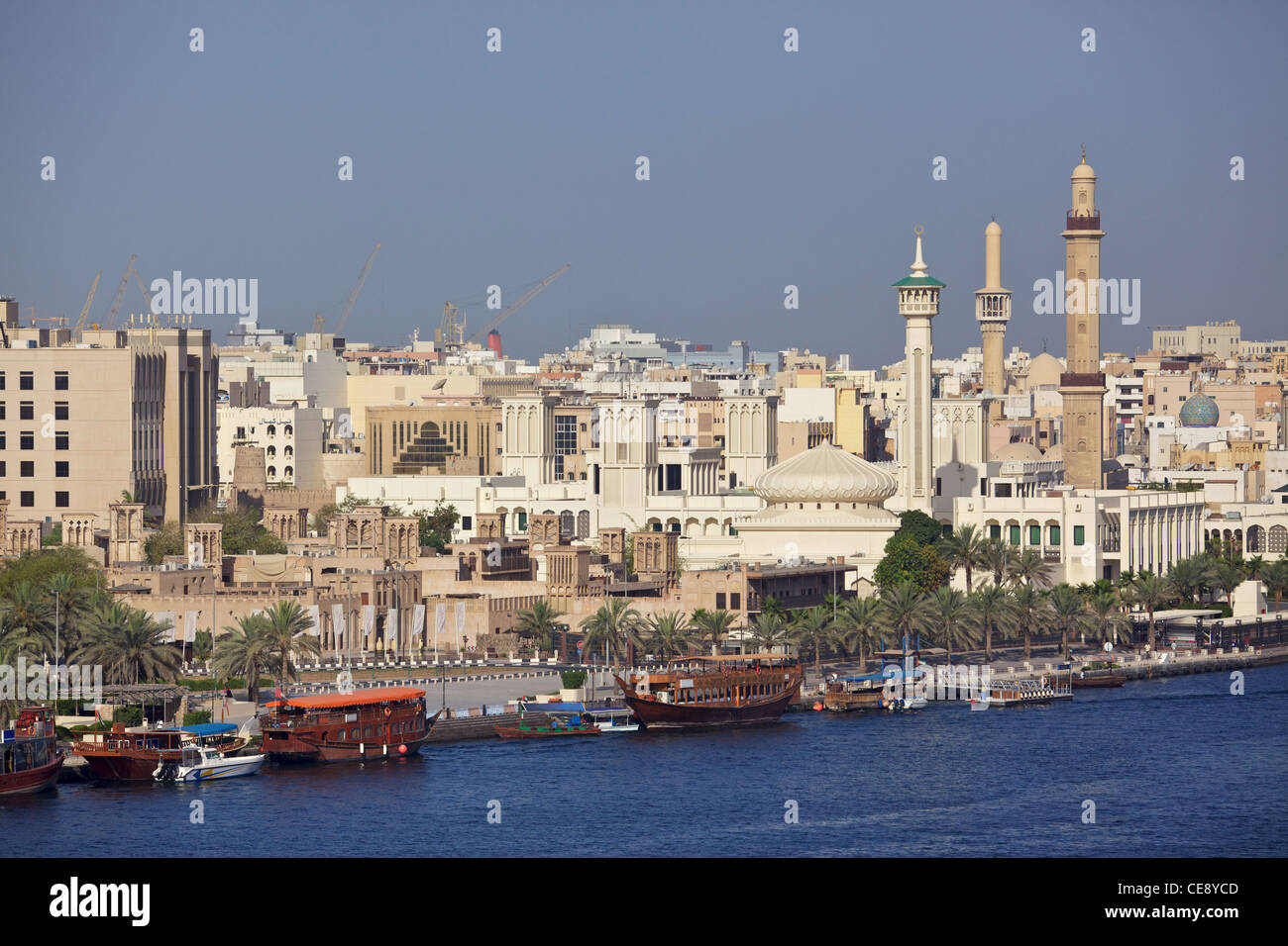 Bastakiya quarter wind tower hi-res stock photography and images - Alamy