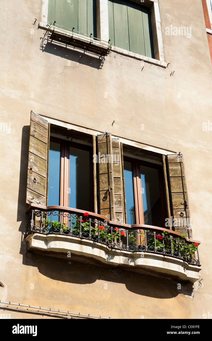 Window Architecture in the romantic city of Venice, Italy Stock Photo ...