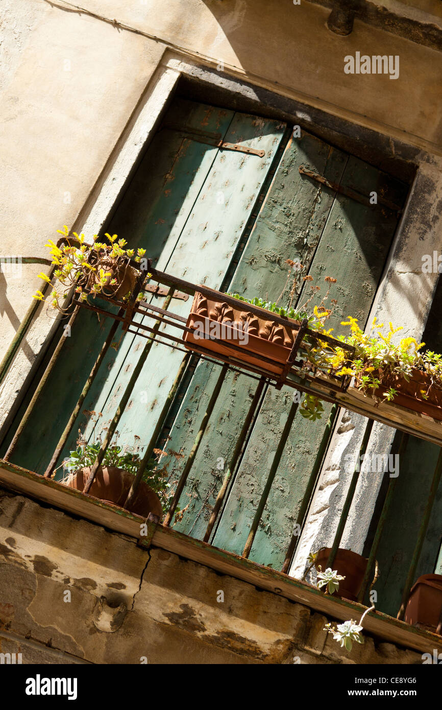Window Architecture in the romantic city of Venice, Italy Stock Photo ...