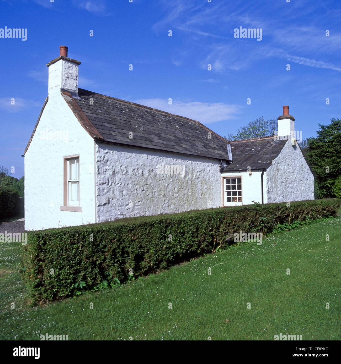 Historical old fashioned Scottish bungalow cottage birthplace & history ...