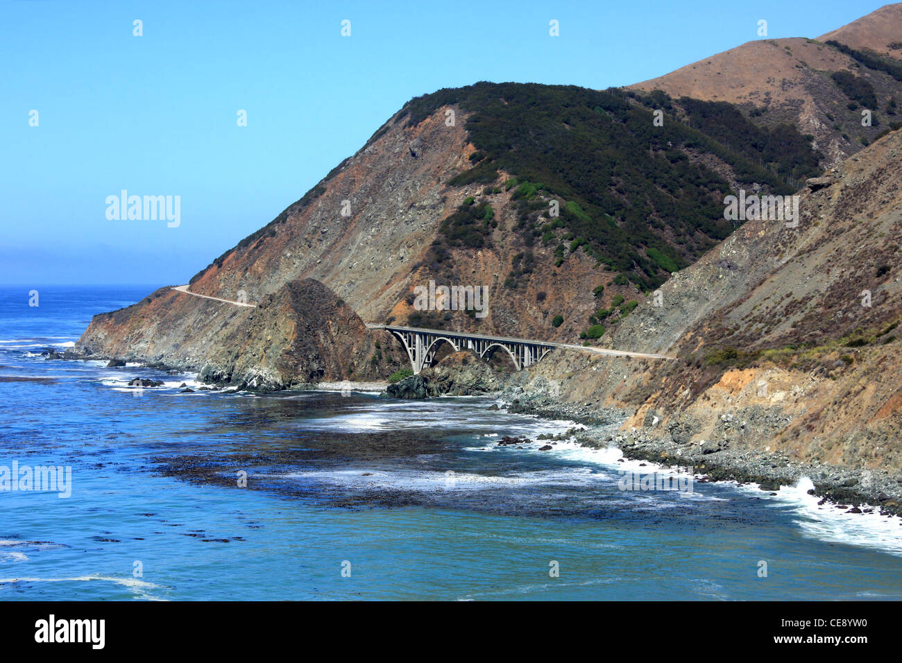 BridgePacific Coast Highway from waterside Stock Photo - Alamy