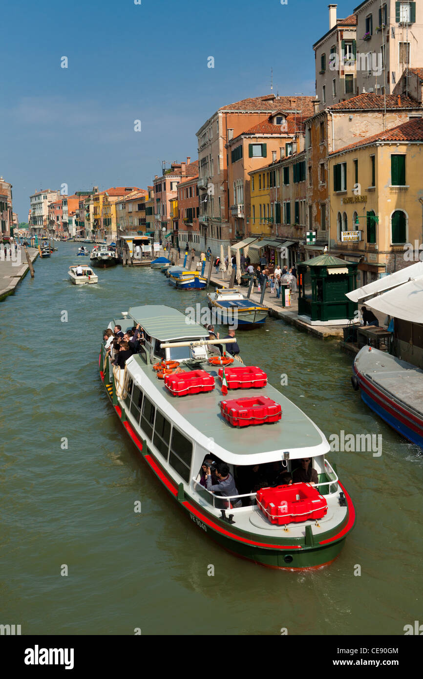 Water Buses & Taxi's in the romantic city of Venice, Italy Stock Photo ...