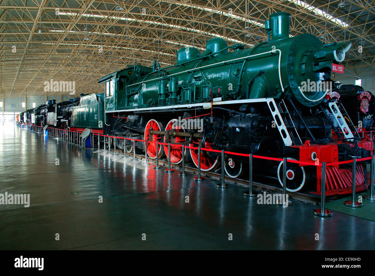 Steam Locomotives at National Railway Museum, Beijing China Stock Photo ...