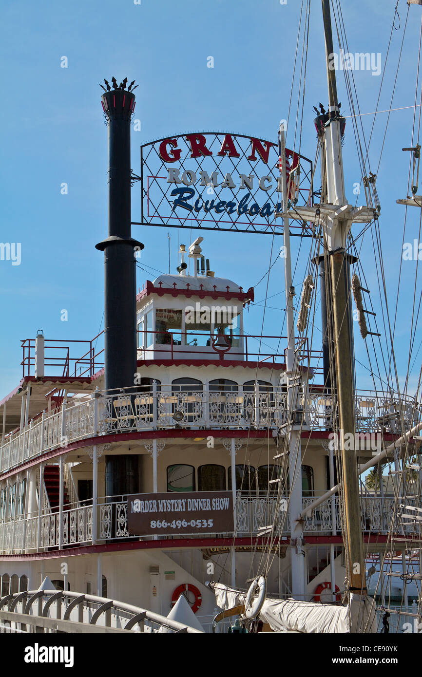 The Grand Romance replica paddle steamer Rainbow Harbor Long Beach ...
