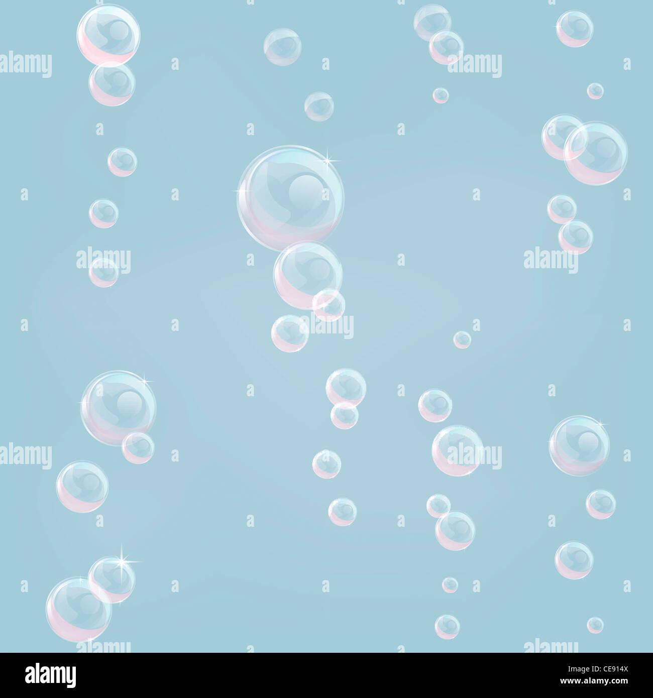 Illustration of bubbles floating in streams like through a liquid. Will ...