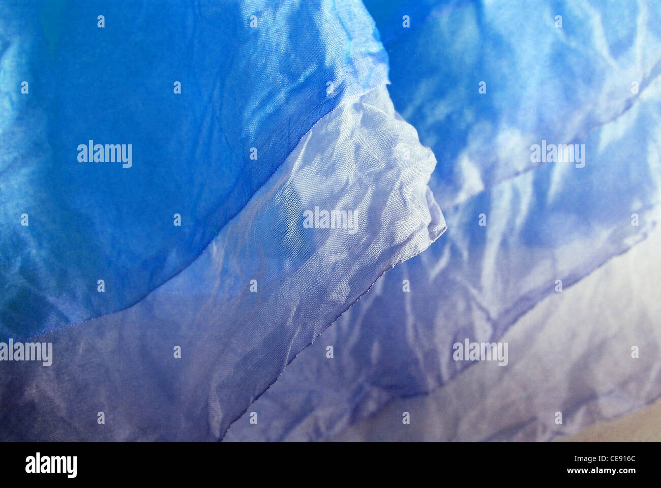 close up of a blue silk garment Stock Photo - Alamy