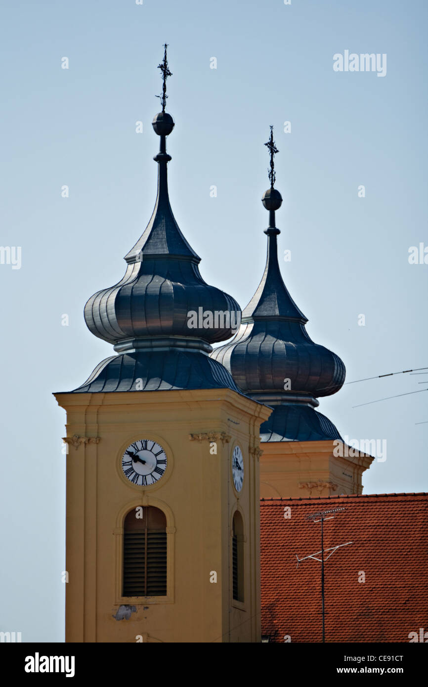 CROATIA, OSIJEK. St Michael Church in the 18th century Baroque citadel ...