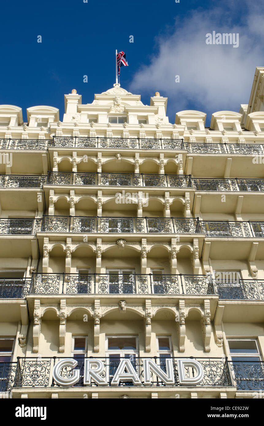 The Grand Hotel Brighton east Sussex UK Stock Photo - Alamy