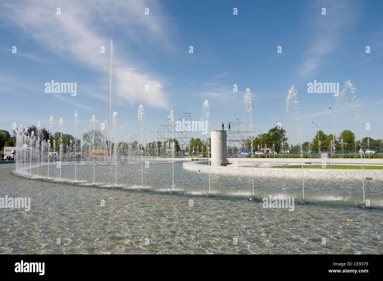 Fountain, Warsaw, Poland, Europe Stock Photo - Alamy
