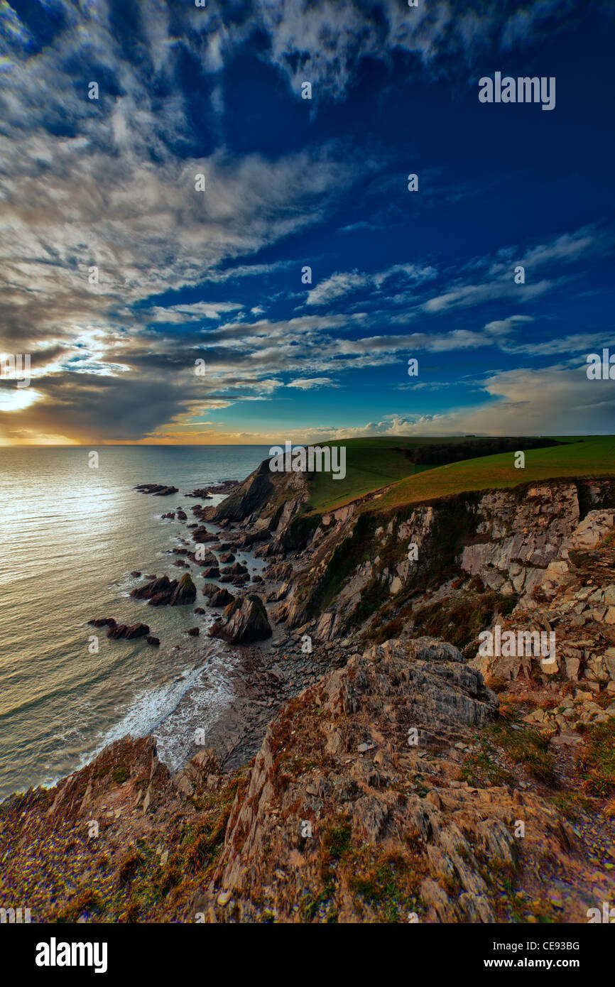 Westcombe beach hi-res stock photography and images - Alamy